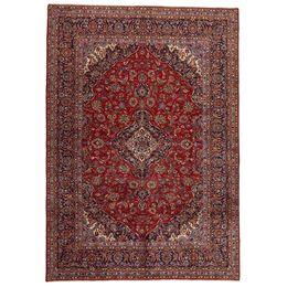 Nain Trading Orientteppich Keshan 295x416 Handgeknüpfter Orientteppich / Perserteppich, rechteckig, Höhe: 12 mm, braun|rot