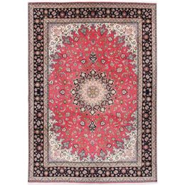 Nain Trading Orientteppich Täbriz 50 Raj 243x350 Handgeknüpfter Orientteppich / Perserteppich, rechteckig, Höhe: 7 mm, lila
