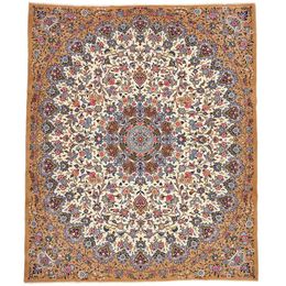 Nain Trading Orientteppich Keshan 249x298 Handgeknüpfter Orientteppich / Perserteppich, rechteckig, Höhe: 12 mm, beige