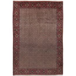Nain Trading Orientteppich Bidjar Tekab 203x297 Handgeknüpfter Orientteppich / Perserteppich, rechteckig, Höhe: 15 mm, braun|rot