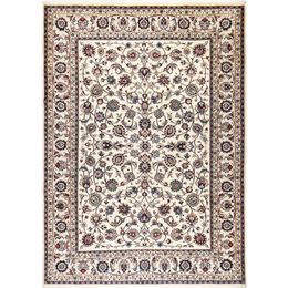 Nain Trading Orientteppich Mashhad 251x349 Handgeknüpfter Orientteppich / Perserteppich, rechteckig, Höhe: 12 mm, beige