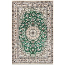 Nain Trading Orientteppich Nain 9La 157x242 Handgeknüpfter Orientteppich / Perserteppich, rechteckig, Höhe: 8 mm, beige|grau