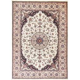 Nain Trading Orientteppich Mashhad 249x349 Handgeknüpfter Orientteppich / Perserteppich, rechteckig, Höhe: 12 mm, beige