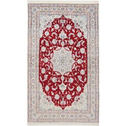 Nain Trading Orientteppich Nain 9La 127x214 Handgeknüpfter Orientteppich / Perserteppich, rechteckig, Höhe: 8 mm, beige|rot