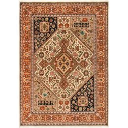 Nain Trading Orientteppich Ghashghai 186x256 Handgeknüpfter Orientteppich / Perserteppich, rechteckig, Höhe: 12 mm, braun|rot