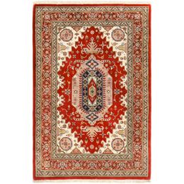 Nain Trading Orientteppich Eilam 136x203 Handgeknüpfter Orientteppich / Perserteppich, rechteckig, Höhe: 8 mm, rot