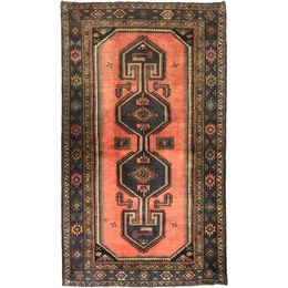 Nain Trading Orientteppich Zanjan 131x226 Handgeknüpfter Orientteppich / Perserteppich, rechteckig, Höhe: 12 mm, braun