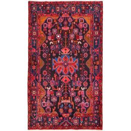 Nain Trading Orientteppich Nahavand 162x274 Handgeknüpfter Orientteppich / Perserteppich, rechteckig, Höhe: 12 mm, rot