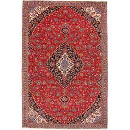 Nain Trading Orientteppich Keshan 220x325 Handgeknüpfter Orientteppich / Perserteppich, rechteckig, Höhe: 12 mm, rot