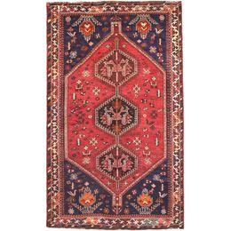 Nain Trading Orientteppich Shiraz 158x262 Handgeknüpfter Orientteppich / Perserteppich, rechteckig, Höhe: 10 mm, rot