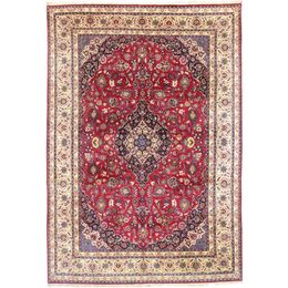 Nain Trading Orientteppich Keshan Alt 276x399 Handgeknüpfter Orientteppich / Perserteppich, rechteckig, Höhe: 8 mm, beige|rot