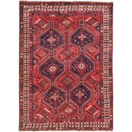 Nain Trading Orientteppich Shiraz 173x239 Handgeknüpfter Orientteppich / Perserteppich, rechteckig, Höhe: 10 mm, rot