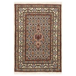 Nain Trading Orientteppich Moud Mahi 61x91 Handgeknüpfter Orientteppich / Perserteppich, rechteckig, Höhe: 12 mm, braun