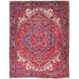 Nain Trading Orientteppich Heriz 253x331 Handgeknüpfter Orientteppich / Perserteppich, rechteckig, Höhe: 12 mm, lila|rot