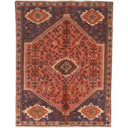 Nain Trading Orientteppich Shiraz 171x216 Handgeknüpfter Orientteppich / Perserteppich, rechteckig, Höhe: 10 mm, rot