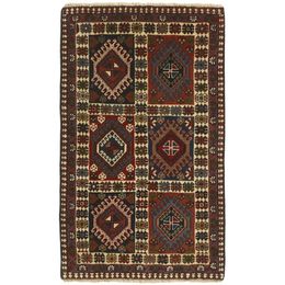 Nain Trading Orientteppich Yalameh 61x101 Handgeknüpfter Orientteppich / Perserteppich, rechteckig, Höhe: 12 mm, braun