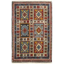 Nain Trading Orientteppich Yalameh 61x94 Handgeknüpfter Orientteppich / Perserteppich, rechteckig, Höhe: 12 mm, braun