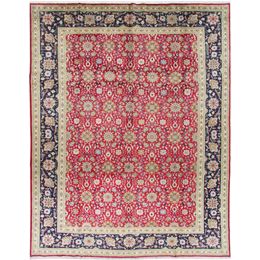 Nain Trading Orientteppich Täbriz 301x387 Handgeknüpfter Orientteppich / Perserteppich, rechteckig, Höhe: 10 mm, rot