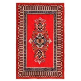 Nain Trading Orientteppich Keshan 67x105 Handgeknüpfter Orientteppich / Perserteppich, rechteckig, Höhe: 12 mm, rot