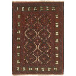 Nain Trading Orientteppich Belutsch 85x122 Handgeknüpfter Orientteppich / Perserteppich, rechteckig, Höhe: 6 mm, braun