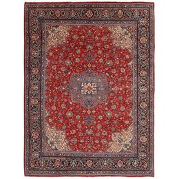 Nain Trading Orientteppich Mahal 271x358 Handgeknüpfter Orientteppich / Perserteppich, rechteckig, Höhe: 12 mm, rot