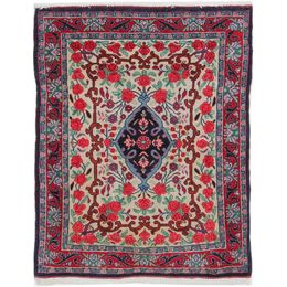 Nain Trading Orientteppich Bidjar 64x86 Handgeknüpfter Orientteppich / Perserteppich, rechteckig, Höhe: 15 mm, rot
