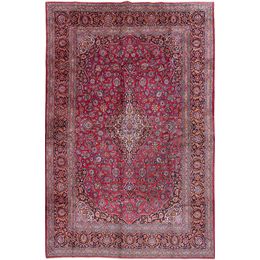 Nain Trading Orientteppich Keshan 281x424 Handgeknüpfter Orientteppich / Perserteppich, rechteckig, Höhe: 12 mm, lila|rot