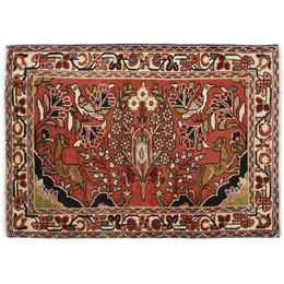 Nain Trading Orientteppich Mehraban 72x101 Handgeknüpfter Orientteppich / Perserteppich, rechteckig, Höhe: 12 mm, braun|rot