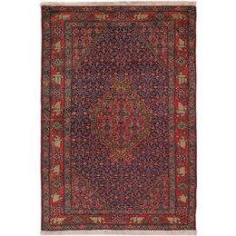 Nain Trading Orientteppich Täbriz 104x155 Handgeknüpfter Orientteppich / Perserteppich, rechteckig, Höhe: 10 mm, braun|rot