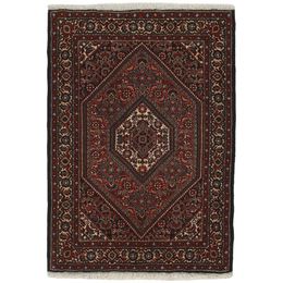 Nain Trading Orientteppich Bidjar Zanjan 76x103 Handgeknüpfter Orientteppich / Perserteppich, rechteckig, Höhe: 12 mm, braun|rot
