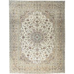 Nain Trading Orientteppich Keshan 271x353 Handgeknüpfter Orientteppich / Perserteppich, rechteckig, Höhe: 12 mm, beige