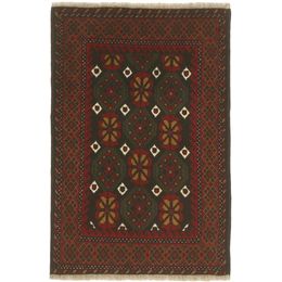 Nain Trading Orientteppich Belutsch 83x125 Handgeknüpfter Orientteppich / Perserteppich, rechteckig, Höhe: 6 mm, braun
