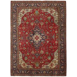 Nain Trading Orientteppich Täbriz 256x336 Handgeknüpfter Orientteppich / Perserteppich, rechteckig, Höhe: 10 mm, braun|rot