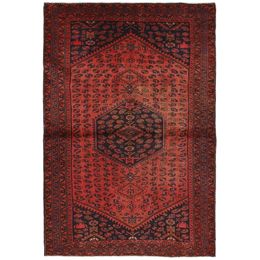 Nain Trading Orientteppich Khamseh 125x198 Handgeknüpfter Orientteppich / Perserteppich, rechteckig, Höhe: 10 mm, rot
