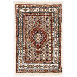 Nain Trading Orientteppich Moud Mahi 61x86 Handgeknüpfter Orientteppich / Perserteppich, rechteckig, Höhe: 12 mm, beige|braun