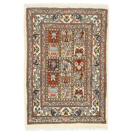 Nain Trading Orientteppich Moud Garden 60x88 Handgeknüpfter Orientteppich / Perserteppich, rechteckig, Höhe: 12 mm, beige