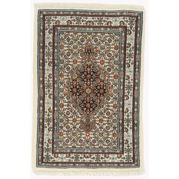 Nain Trading Orientteppich Moud Mahi 61x91 Handgeknüpfter Orientteppich / Perserteppich, rechteckig, Höhe: 12 mm, beige