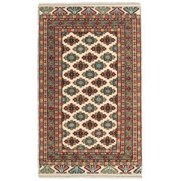 Nain Trading Orientteppich Turkaman 131x211 Handgeknüpfter Orientteppich / Perserteppich, rechteckig, Höhe: 6 mm, braun