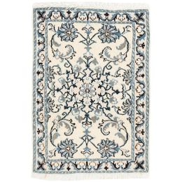 Nain Trading Orientteppich Nain 59x83 Handgeknüpfter Orientteppich / Perserteppich, rechteckig, Höhe: 12 mm, beige|grau