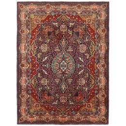 Nain Trading Orientteppich Kaschmar 287x391 Handgeknüpfter Orientteppich / Perserteppich, rechteckig, Höhe: 12 mm, braun|rot