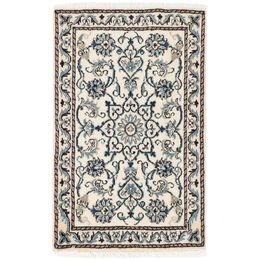 Nain Trading Orientteppich Nain 58x91 Handgeknüpfter Orientteppich / Perserteppich, rechteckig, Höhe: 12 mm, beige|grau