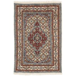 Nain Trading Orientteppich Moud Mahi 60x86 Handgeknüpfter Orientteppich / Perserteppich, rechteckig, Höhe: 12 mm, braun|grau