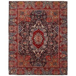 Nain Trading Orientteppich Kaschmar 302x375 Handgeknüpfter Orientteppich / Perserteppich, rechteckig, Höhe: 12 mm, braun|rot