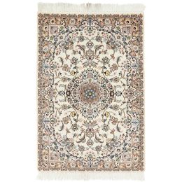 Nain Trading Orientteppich Nain 6La 81x123 Handgeknüpfter Orientteppich / Perserteppich, rechteckig, Höhe: 6 mm, beige