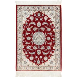 Nain Trading Orientteppich Nain 6La 78x112 Handgeknüpfter Orientteppich / Perserteppich, rechteckig, Höhe: 6 mm, beige|rot