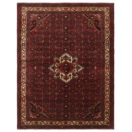 Nain Trading Orientteppich Hosseinabad 214x285 Handgeknüpfter Orientteppich / Perserteppich, rechteckig, Höhe: 12 mm, braun|rot