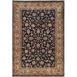 Nain Trading Orientteppich Mashhad 192x282 Handgeknüpfter Orientteppich / Perserteppich, rechteckig, Höhe: 12 mm, braun|schwarz