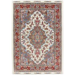 Nain Trading Orientteppich Täbriz 40Raj 248x352 Handgeknüpfter Orientteppich / Perserteppich, rechteckig, Höhe: 10 mm, beige|lila