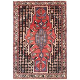 Nain Trading Orientteppich Saveh 113x169 Handgeknüpfter Orientteppich / Perserteppich, rechteckig, Höhe: 10 mm, rot