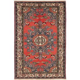 Nain Trading Orientteppich Tafresh 164x207 Handgeknüpfter Orientteppich / Perserteppich, rechteckig, Höhe: 5 mm, braun|rot